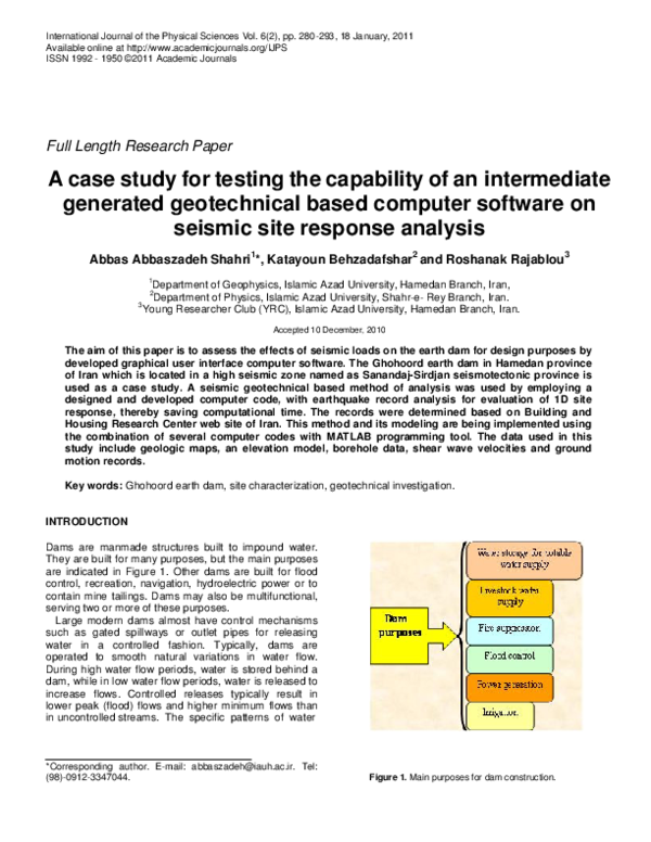 (PDF) A case study for testing the capability of an intermediate ...