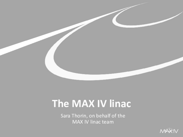 (PDF) The MAX IV Linac