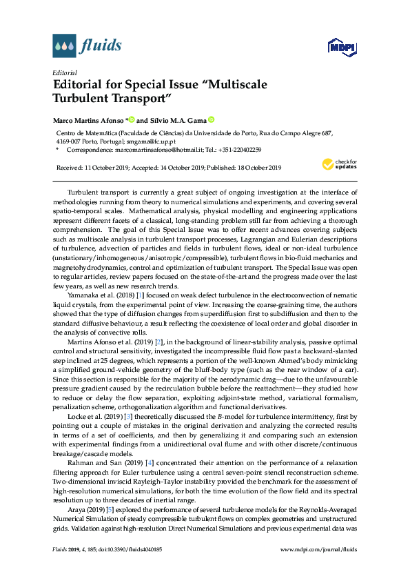 (PDF) Editorial for Special Issue “Multiscale Turbulent Transport”
