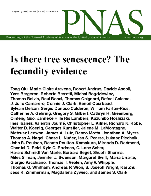 (PDF) Is there tree senescence? The fecundity evidence