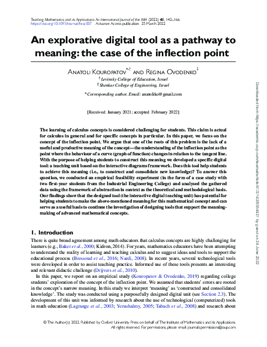 (PDF) An explorative digital tool as a pathway to meaning: the case of ...