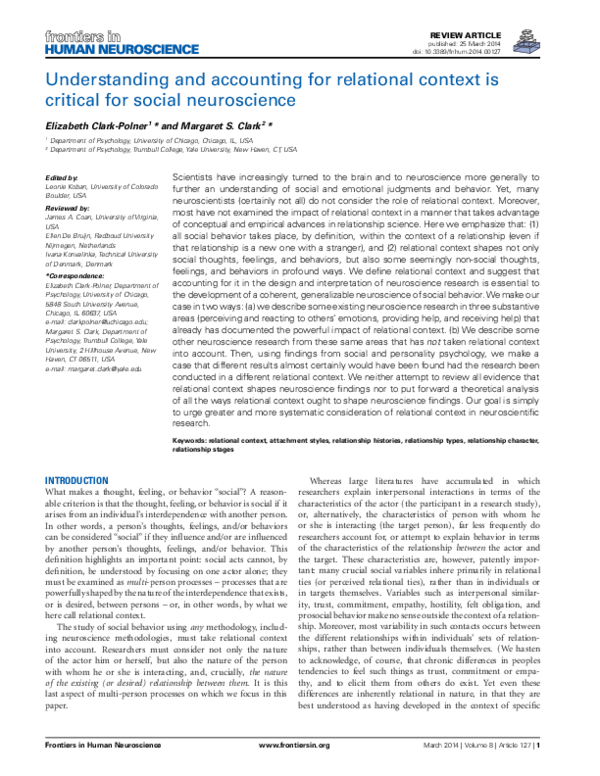 (PDF) Understanding and accounting for relational context is critical ...