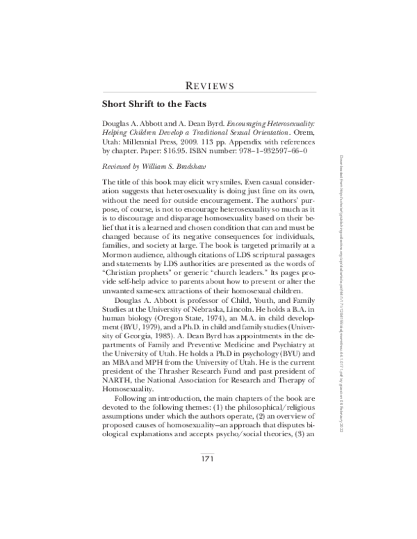 (PDF) Short Shrift to the Facts