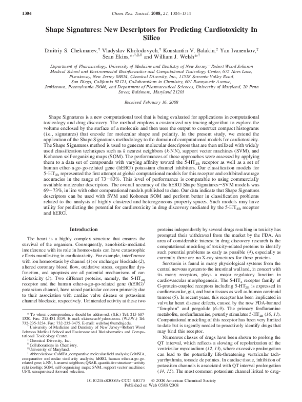 (PDF) Shape Signatures: New Descriptors for Predicting Cardiotoxicity ...