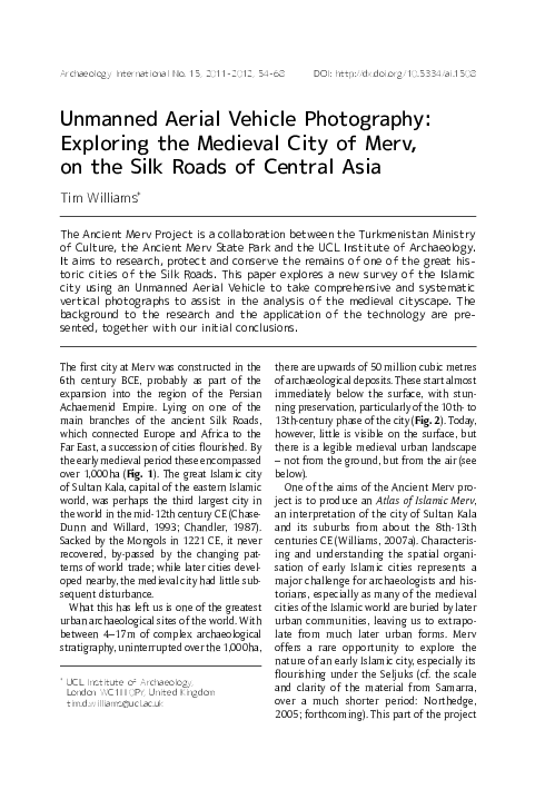 (PDF) Unmanned Aerial Vehicle Photography: Exploring the Medieval City ...