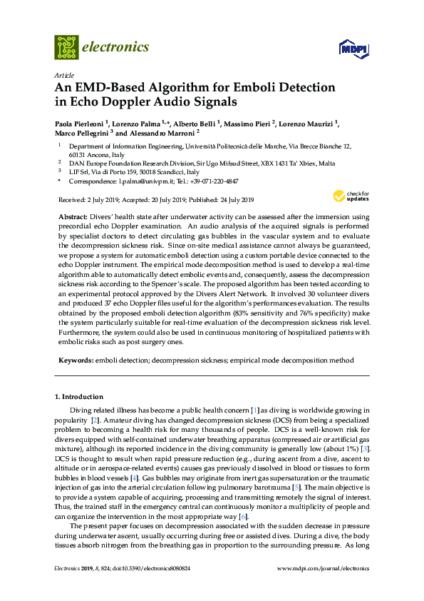 (PDF) An EMD-Based Algorithm for Emboli Detection in Echo Doppler Audio ...