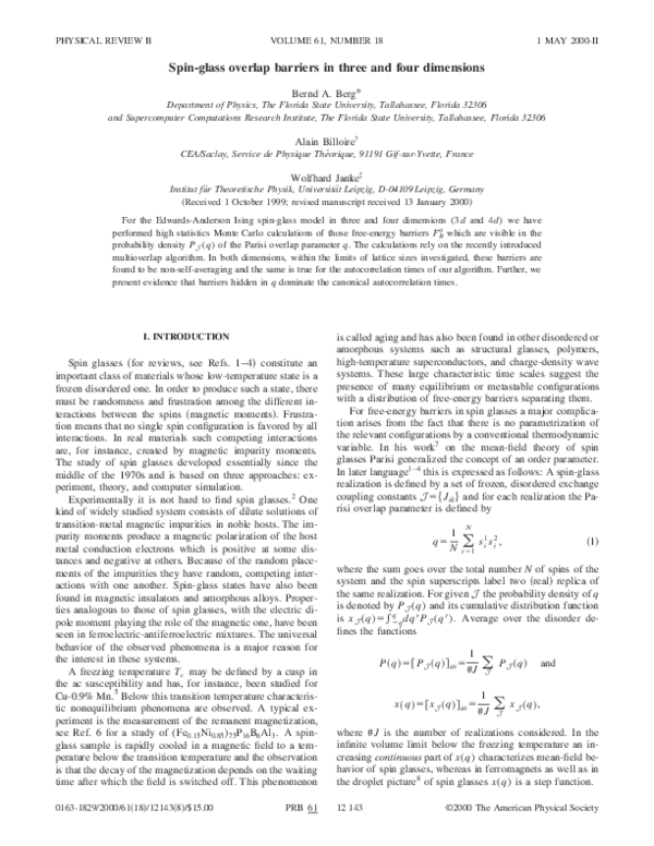 (PDF) Spin-glass overlap barriers in three and four dimensions