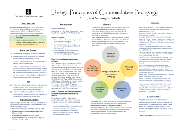 (PDF) Design Principles of Contemplative Pedagogy