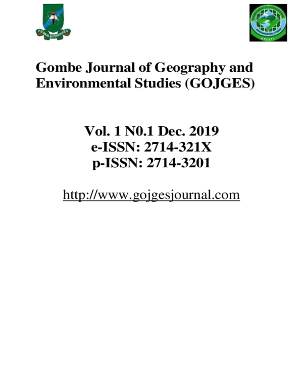 (PDF) Analysis of Green Spaces in Gombe Metroplis, Gombe State, Nigeria
