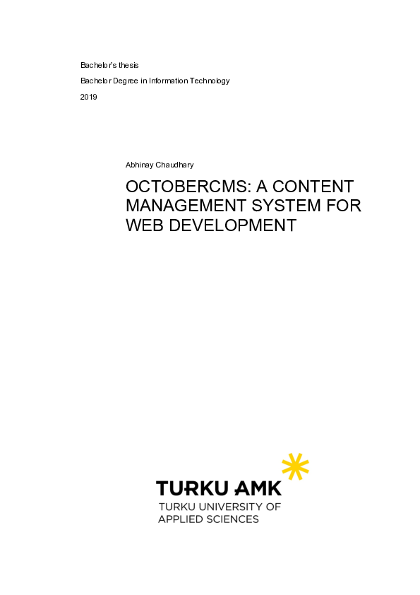 (PDF) OctoberCMS: a content management system for web development