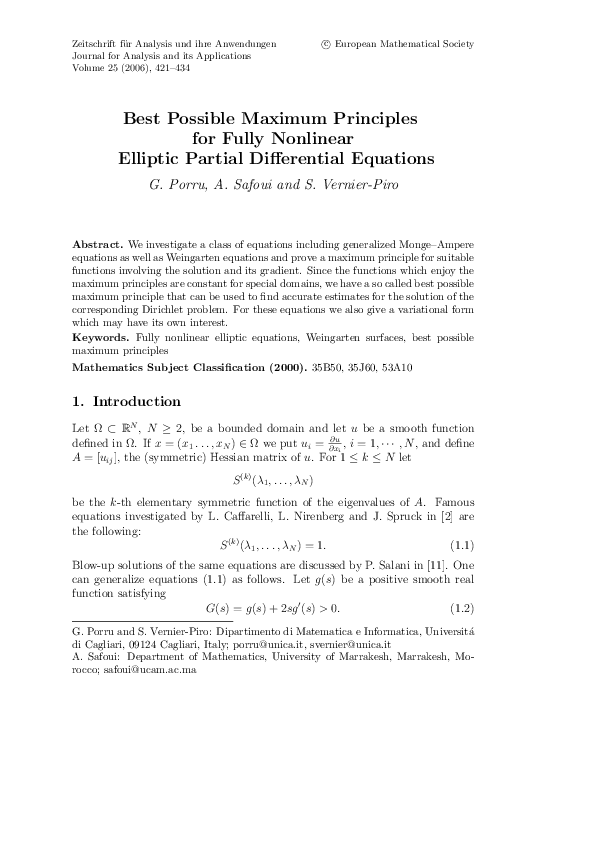 (PDF) Best Possible Maximum Principles for Fully Nonlinear Elliptic ...