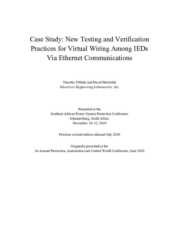 (PDF) Case Study : New Testing and Verification Practices for Virtual ...