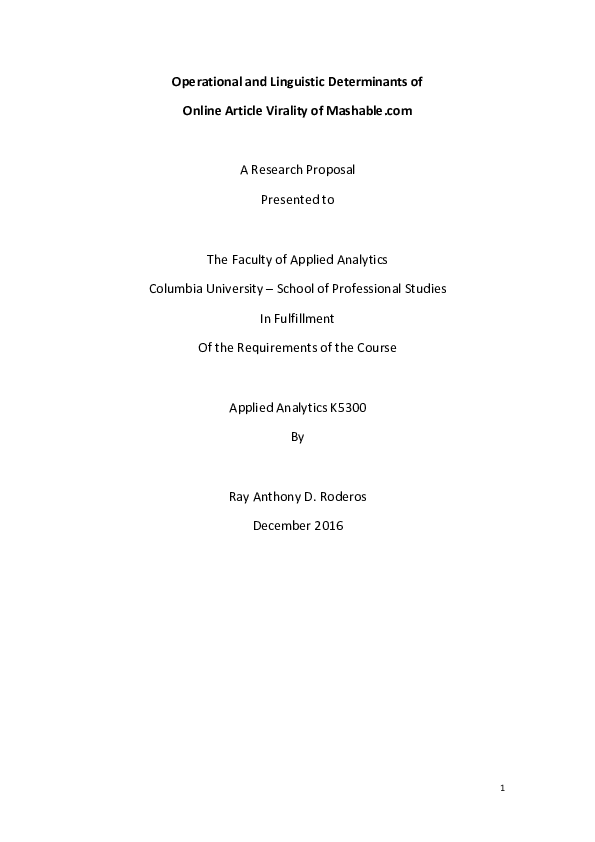 (PDF) Operational and Linguistic Determinants of Online Article ...