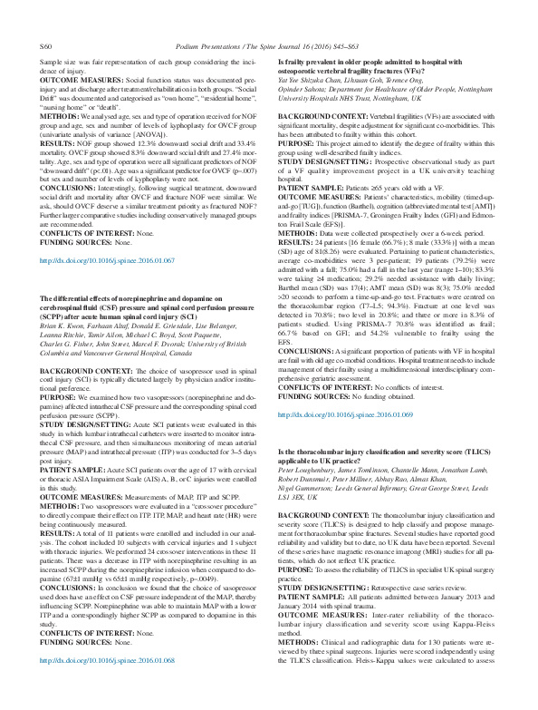 (PDF) Is the thoracolumbar injury classification and severity score ...