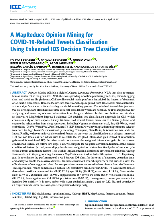 (PDF) A MapReduce Opinion Mining for COVID-19-Related Tweets ...