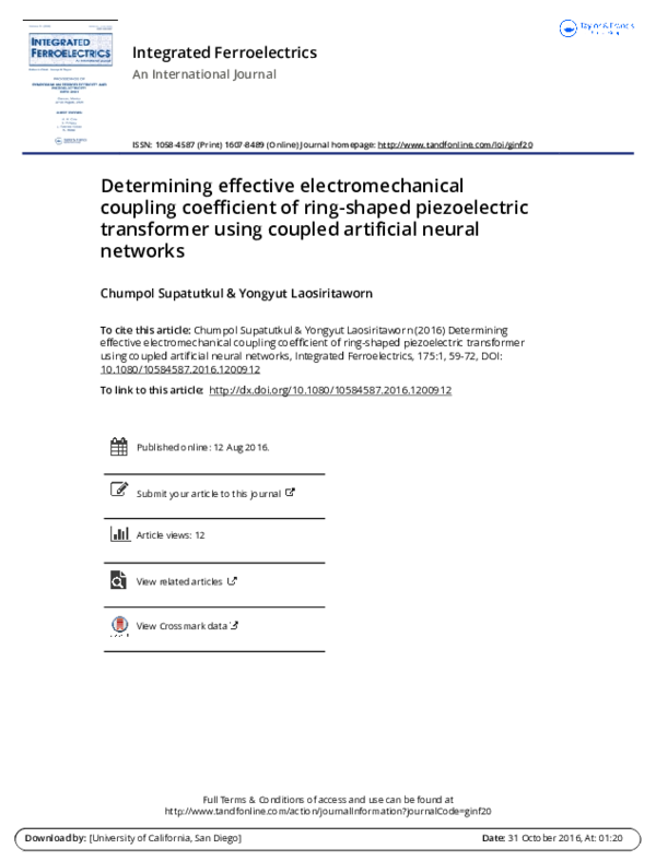 (PDF) Determining effective electromechanical coupling coefficient of ring-shaped piezoelectric ...