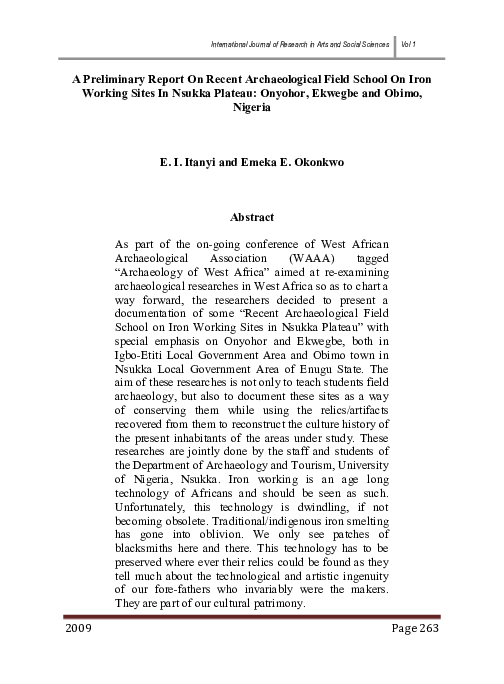 (PDF) A Preliminary Report On Recent Archaeological Field School On ...