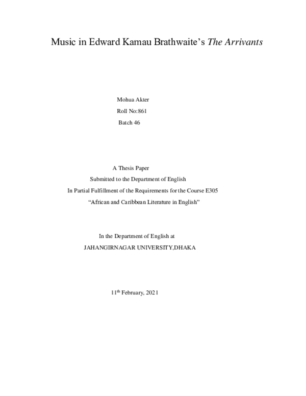 (PDF) Edward Kamau Brathwaite