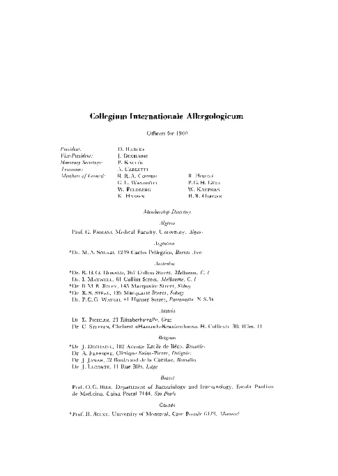 (PDF) Collegium Internationale Allergologicum