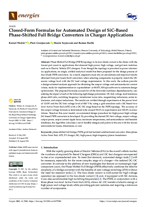 (PDF) Closed-Form Formulas for Automated Design of SiC-Based Phase ...