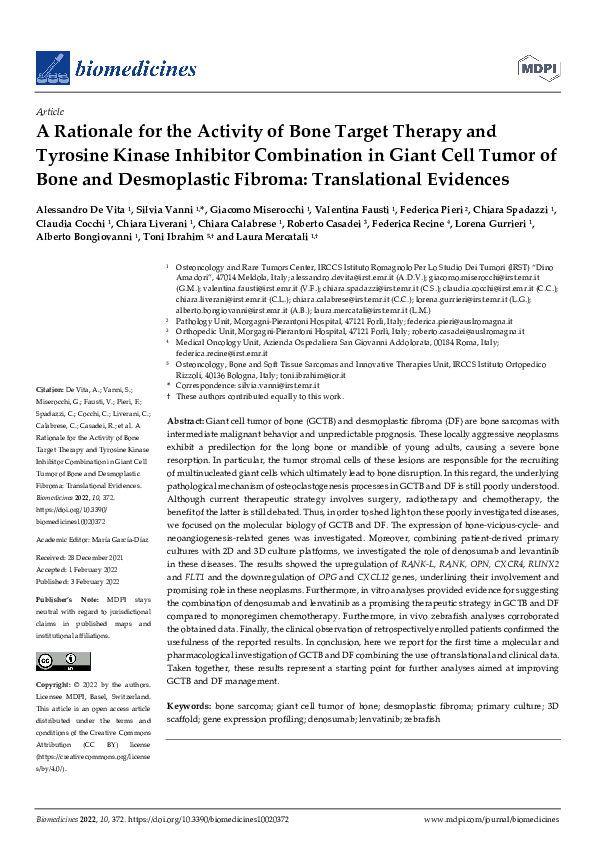 (PDF) A Rationale for the Activity of Bone Target Therapy and Tyrosine ...