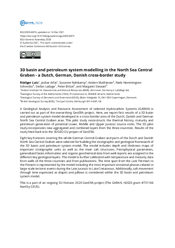(PDF) 3D basin and petroleum system modelling in the North Sea Central ...