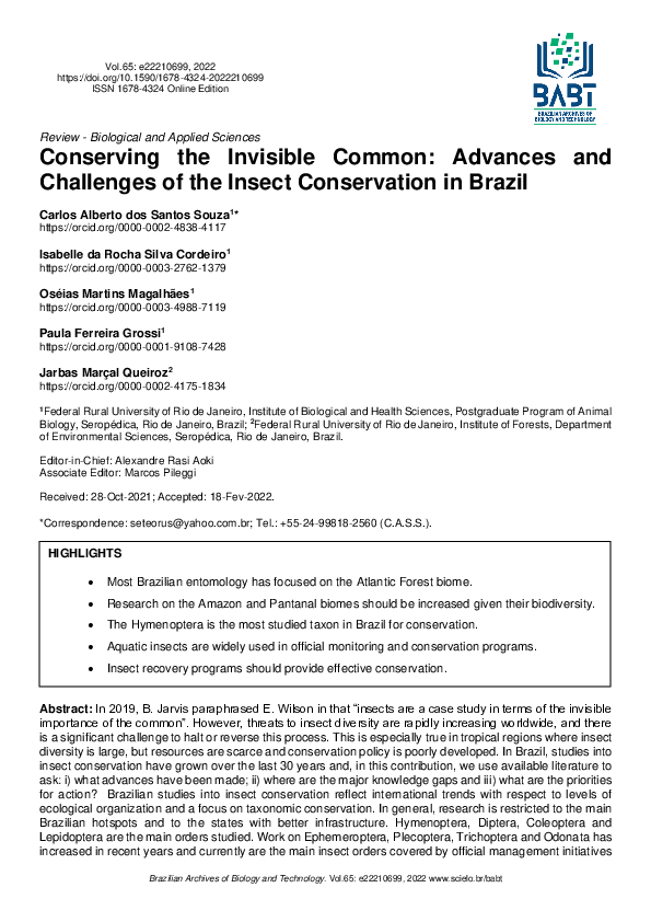 (PDF) Conserving the Invisible Common: Advances and Challenges of the ...
