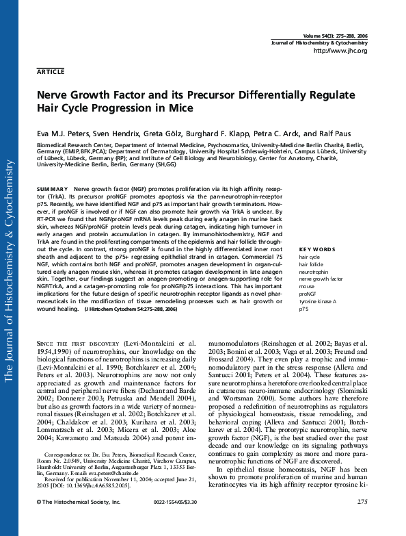 (PDF) Nerve Growth Factor and its Precursor Differentially Regulate ...