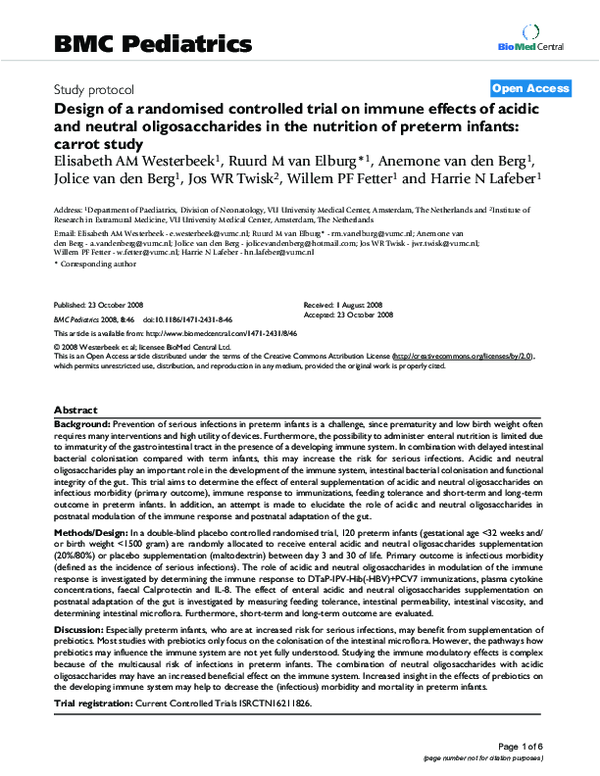 (PDF) BMC Pediatrics BioMed Central Study protocol