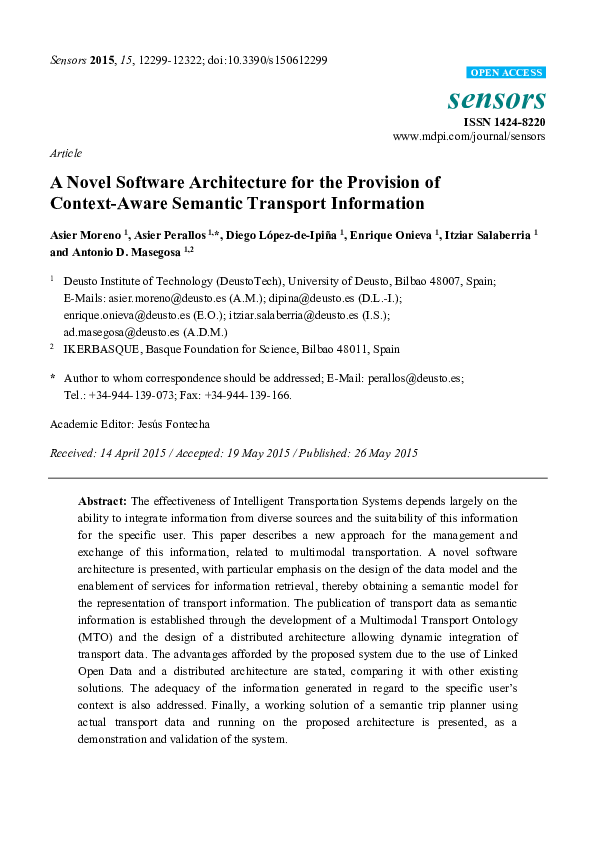 (PDF) Article A Novel Software Architecture for the Provision of Context-Aware Semantic ...