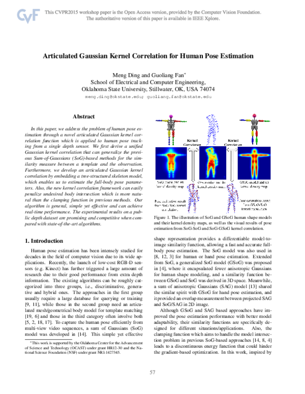 Pdf Articulated Gaussian Kernel Correlation For Human Pose Estimation Guoliang Fan