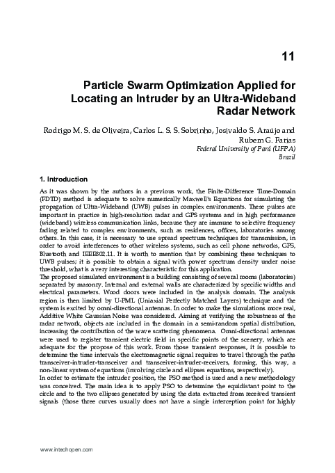 (PDF) Particle Swarm Optimization Applied for Locating an Intruder by ...