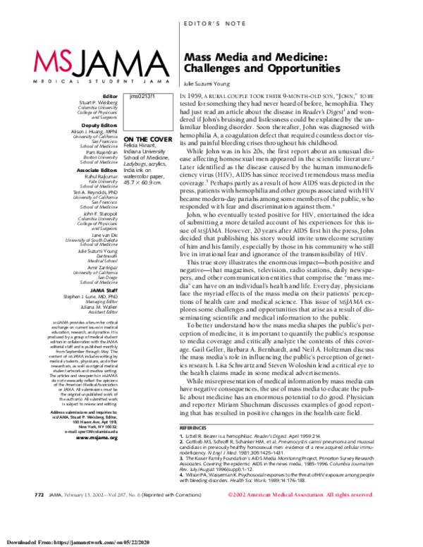 (PDF) The Media and Public Reaction to Genetic Research | Neil Holtzman ...