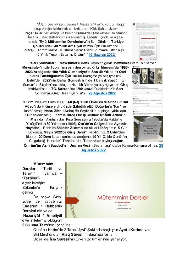 (PDF) Tertil ve Tenvir/Muhtewiyât