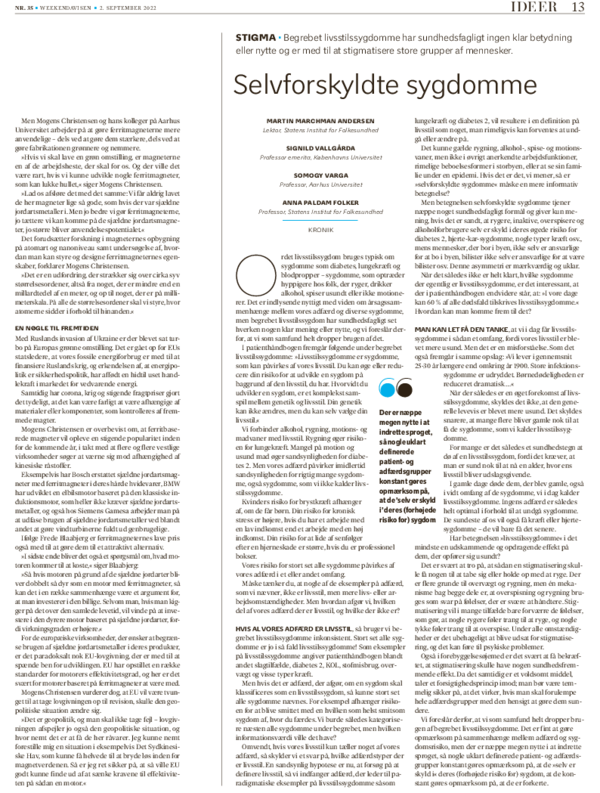 (PDF) Selvforskyldte sygdomme