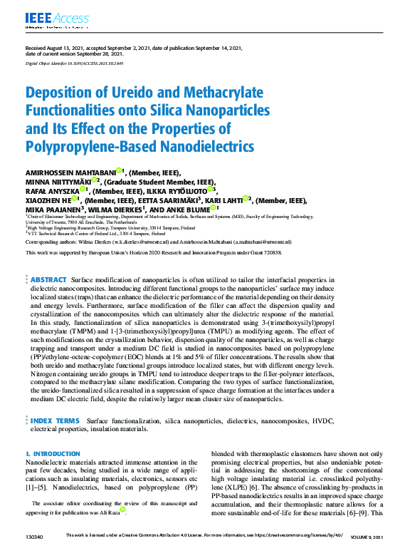 (PDF) Deposition of Ureido and Methacrylate Functionalities Onto Silica ...