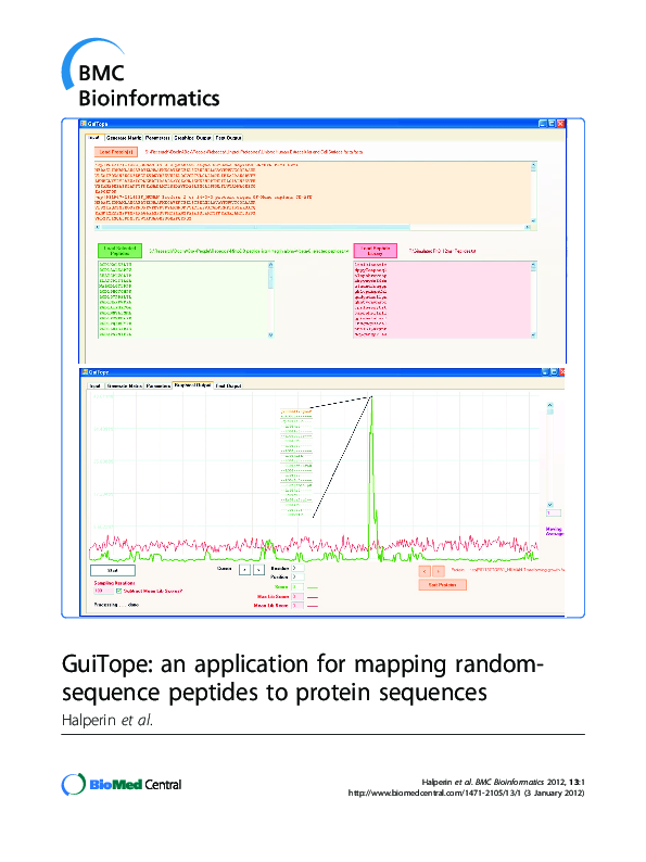 (PDF) GuiTope: an application for mapping random-sequence peptides to protein sequences