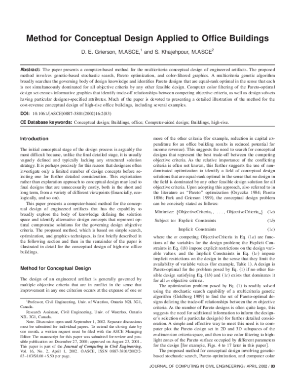 (PDF) Method for Conceptual Design Applied to Office Buildings