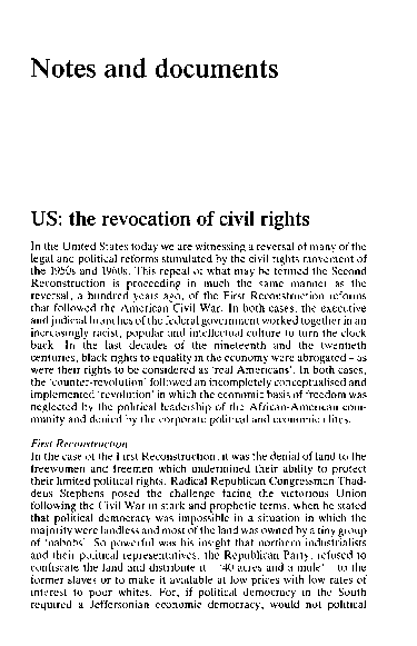(PDF) US: the revocation of civil rights