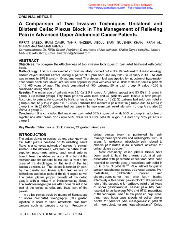 (PDF) A Comparison of Two Invasive Techniques Unilateral and Bilateral ...