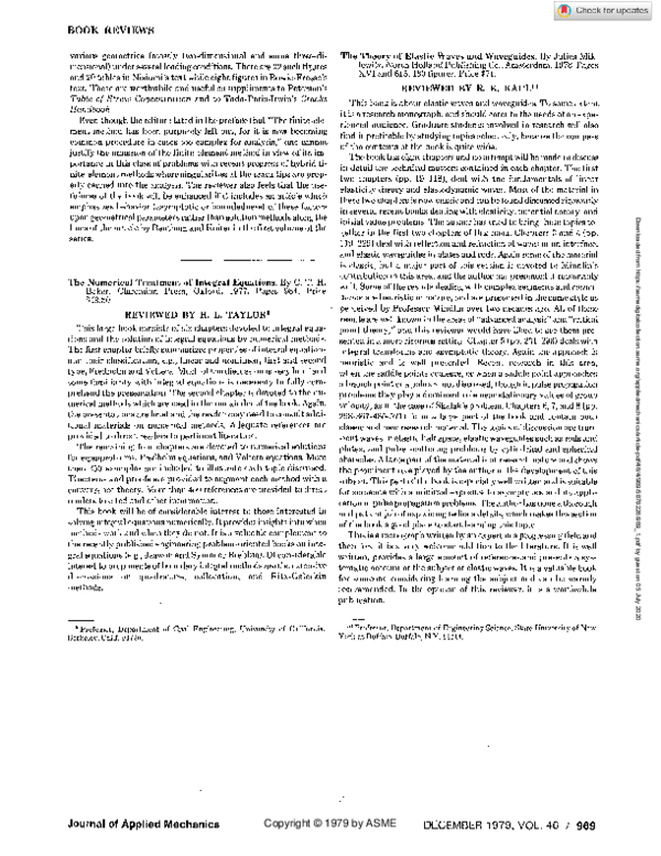 Pdf The Numerical Treatment Of Integral Equations