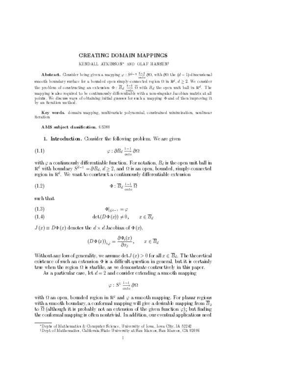Pdf Creating Domain Mappings