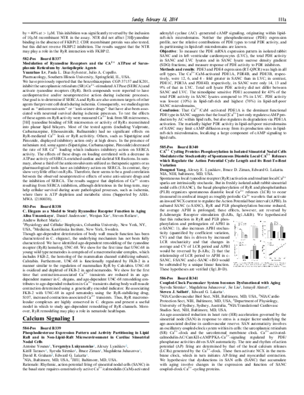 Pdf Coupled Clock Pacemaker System Becomes Dysfunctional With Aging