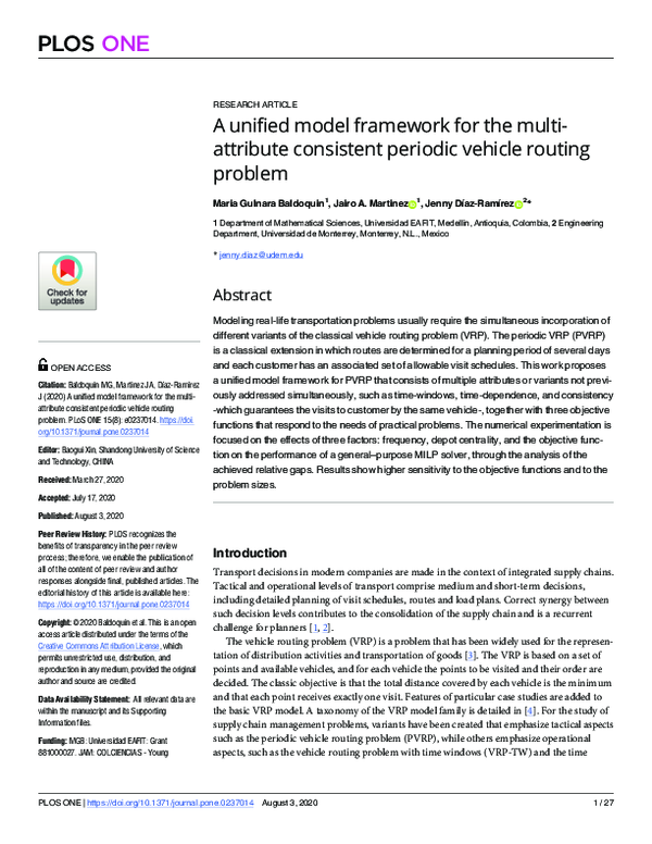 (PDF) A unified model framework for the multi-attribute consistent ...