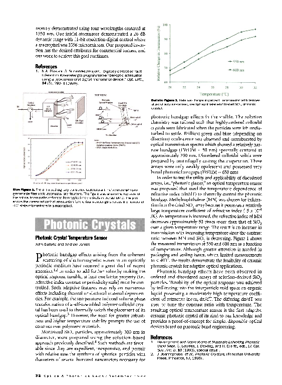 (PDF) Photonic Crystal Temperature Sensor