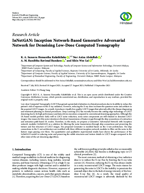 (PDF) InNetGAN: Inception Network-Based Generative Adversarial Network ...
