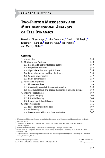 (PDF) Chapter 16. Two-photon microscopy and multidimensional analysis ...