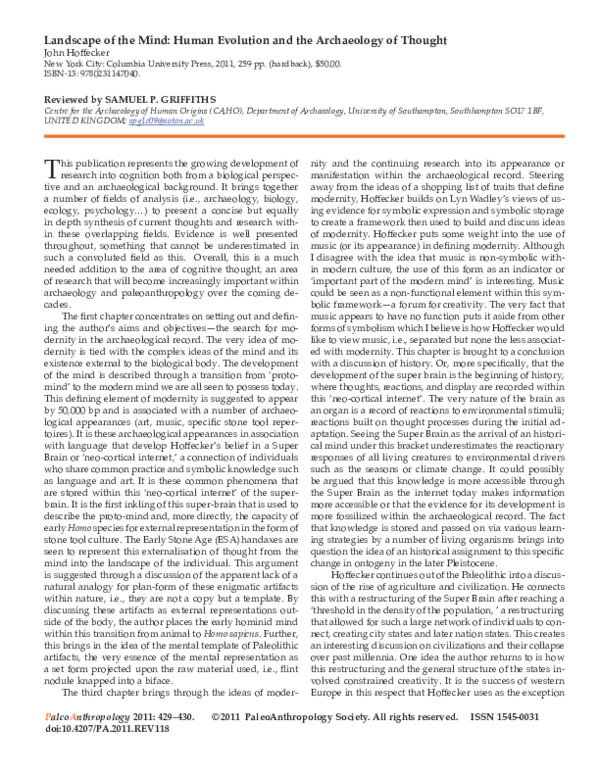 (PDF) Landscape of the Mind