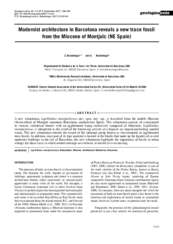 (PDF) Clavate borings in a Miocene cetacean skeleton from Tarragona (NE ...