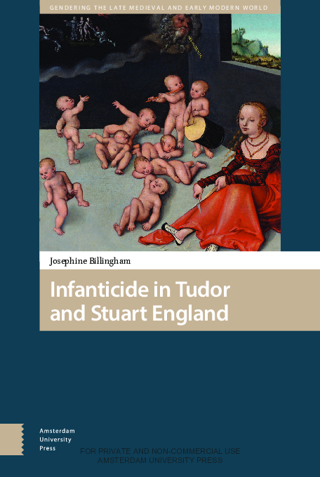 (PDF) Infanticide in Tudor and Stuart England